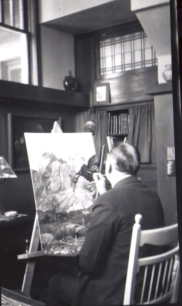 Henry Trost in Downstairs Den